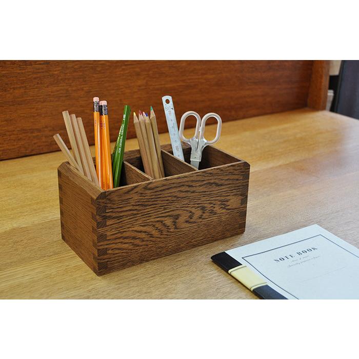 オークヴィレッジ 【オークヴィレッジ】多用途ペン立て (ナチュラル) 木製 仕切り付 : moikka! - 通販 - Yahoo!ショッピング