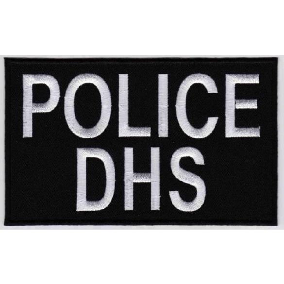 DHS POLICE POLICE Panel パッチ イホワイト（718） :604866:総合エアガンSHOPモケイパドック - 通販 ...
