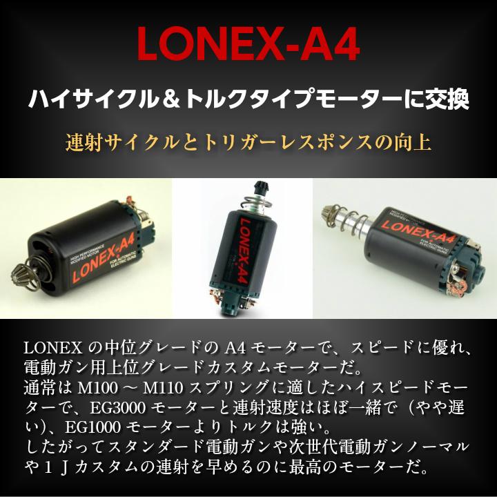 LONEX A4 ハイサイクル＆トルクタイプモーターに交換 : 総合エアガンSHOPモケイパドック - 通販 - Yahoo!ショッピング