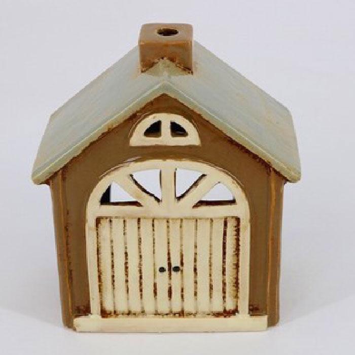 東洋石創 candle house 29222 キャンドルホルダー キャンドルハウス 陶器 置物 お香立て 香炉 : 29222 : 木馬家具 ...