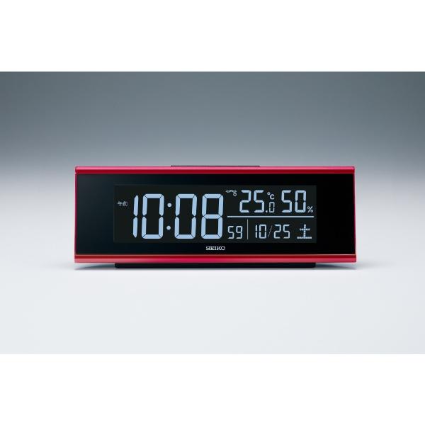 セイコー 目覚まし時計 温度湿度表示 フルオートカレンダーシリーズC3 赤メタリック DL307R/白 DL307W 電波時計 AC電源 : 木馬家具 - 通販 - Yahoo!ショッピング