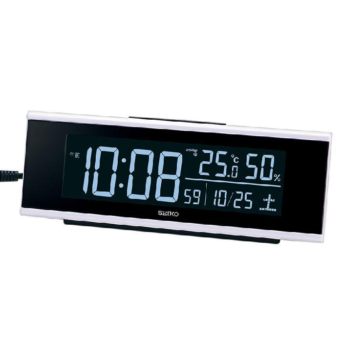 セイコー 目覚まし時計 温度湿度表示 フルオートカレンダーシリーズC3 赤メタリック DL307R/白 DL307W 電波時計 AC電源 : 木馬家具 - 通販 - Yahoo!ショッピング