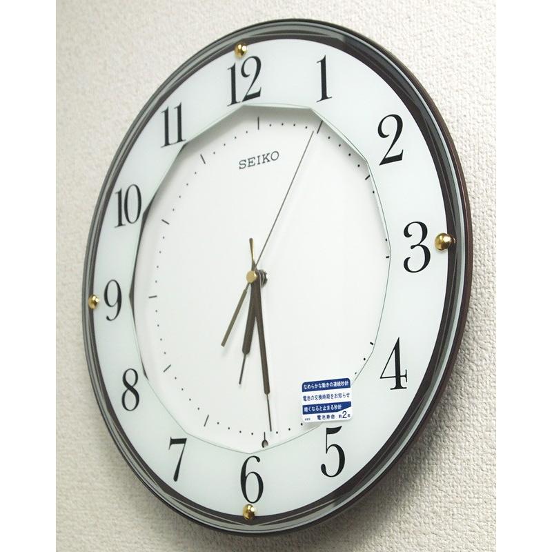 SEIKO セイコー 電波掛け時計 電池切れ予告機能 茶メタリック塗装 KX213B : 木馬家具 - 通販 - Yahoo!ショッピング
