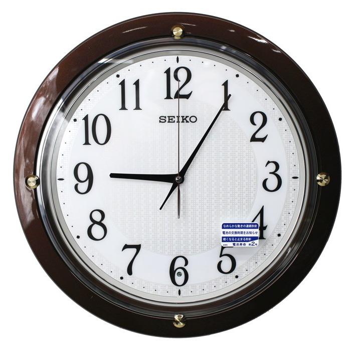 SEIKO セイコー 電波掛け時計 電池切れ予告機能 茶メタリック塗装光沢仕上げ KX217B : 木馬家具 - 通販 - Yahoo!ショッピング