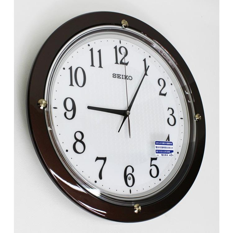 セイコー 電波掛け時計 電池切れ予告機能 茶メタリック塗装光沢仕上げ KX217B :KX217B:木馬家具 - 通販 - Yahoo!ショッピング