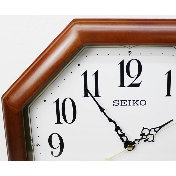 SEIKO セイコー 電波掛け時計 電池切れ予告機能 八角 木枠 茶木地塗装 KX247B 取り寄せ品 : 木馬家具 - 通販 - Yahoo!ショッピング