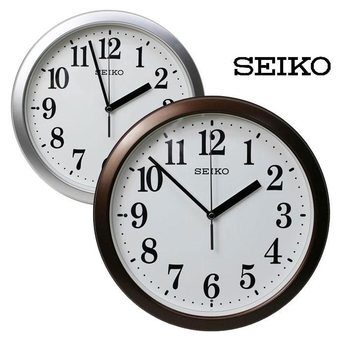 SEIKO セイコー 電波掛け時計 シンプル 軽量 スタンダード KX256B茶メタリック/KX256S銀色メタリック : 木馬家具 - 通販 - Yahoo!ショッピング