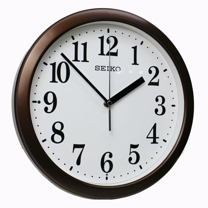 セイコー 電波掛け時計 シンプル 軽量 スタンダード KX256B茶メタリック/KX256S銀色メタリック :KX256:木馬家具 - 通販 - Yahoo!ショッピング