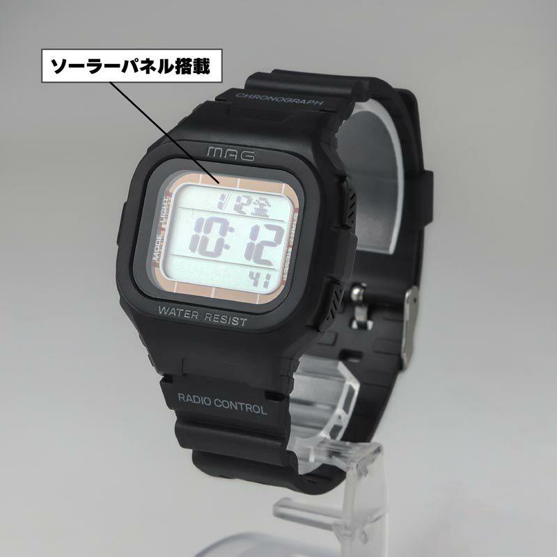MAG(マグ) 電波ソーラーウォッチ 電波腕時計 ウエーブフォースフ MW-550 BK/MW-550 BK2/MW-550 GR/MW ...