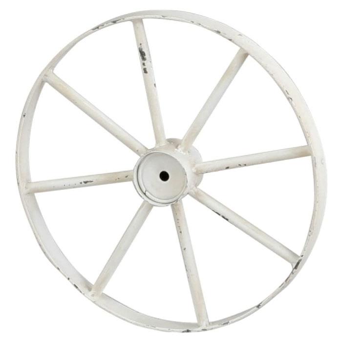 アビテ デブリ・アイアンホイール・S ホワイト NO-701-WH レトロ アンティーク風 オブジェ : 木馬家具 - 通販 - Yahoo!ショッピング
