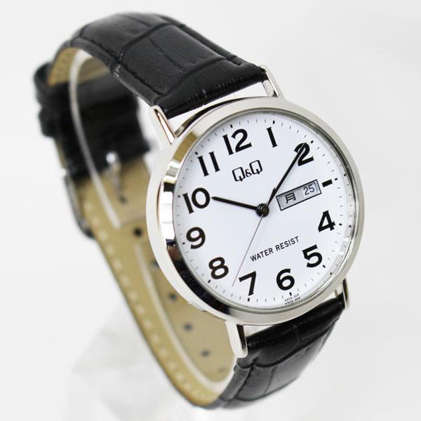 Q&Q シチズン 腕時計 メンズ Day&Date デイ&デイト 合皮ベルト カレンダー アナログ 日常生活防水 A182-301、A202-304、A206-504 : 木馬家具 - 通販 ...