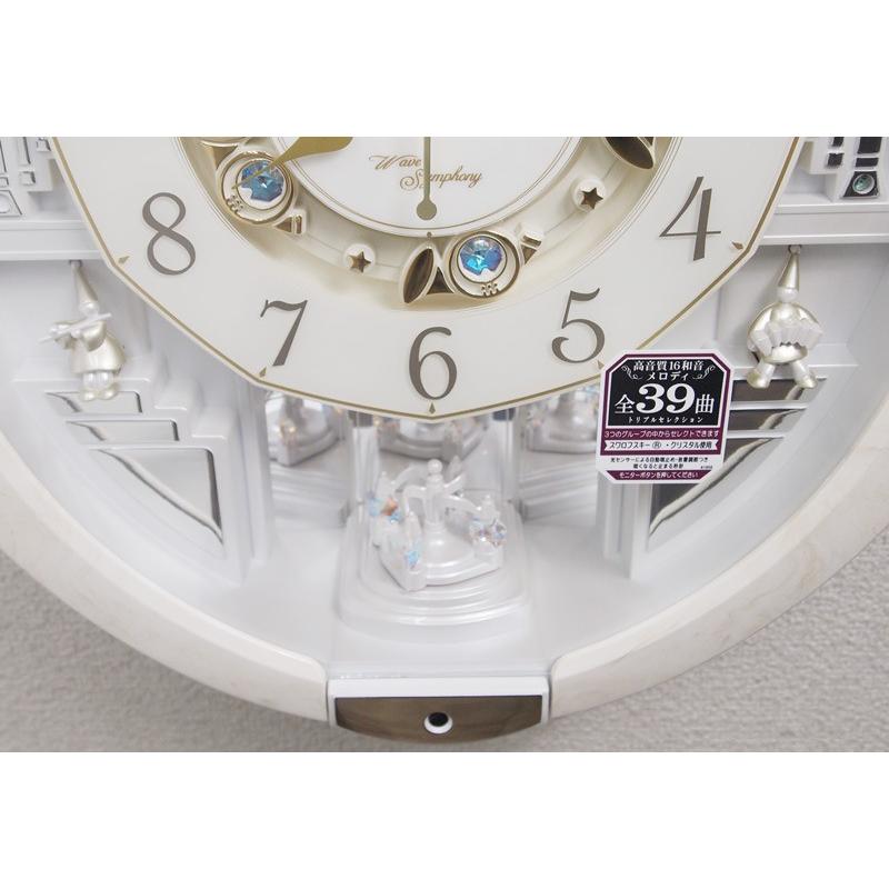 セイコー からくり時計 電波掛け時計 ウェーブシンフォニー アイボリーマーブル模様光沢仕上げ RE576A【取り寄せ品】 :RE576A:木馬 ...