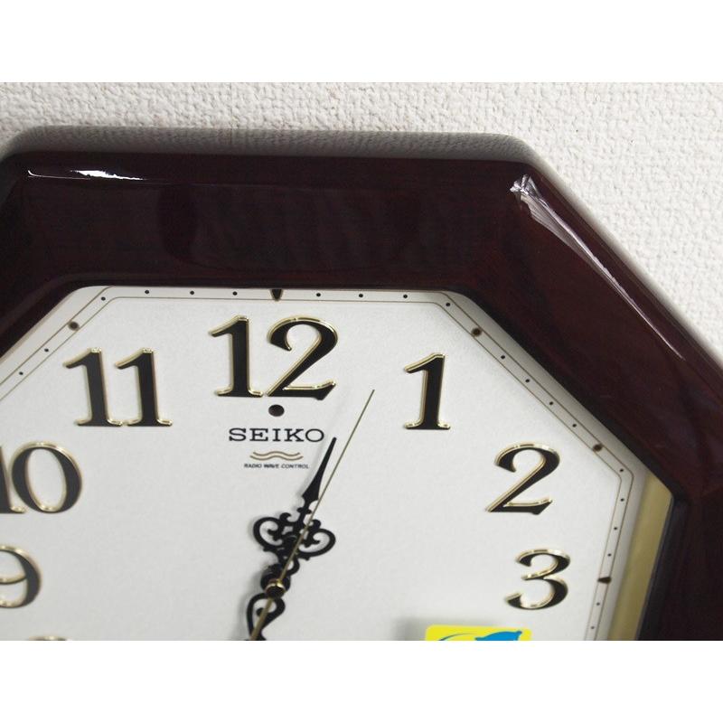 SEIKO 送料無料 訳あり特価 セイコー チャイム&ストライク 電波掛け時計 報時時計 木枠 オーク材 茶 RX210B : 木馬家具 ...