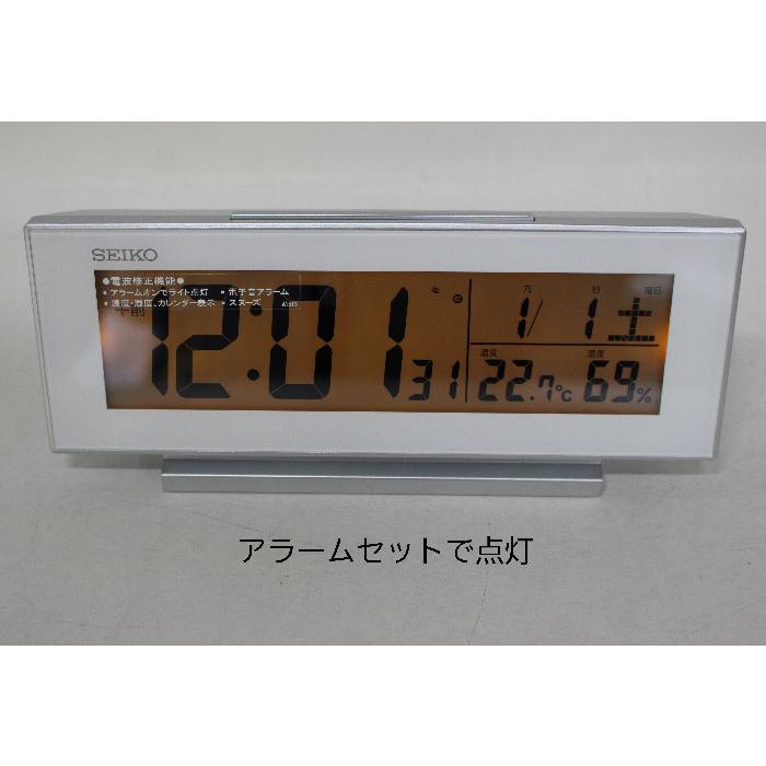 セイコー 電波目覚まし時計 デジタル 温湿度計付 SQ324W/SQ324K : 木馬家具 - 通販 - Yahoo!ショッピング