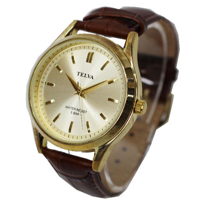 TELVA テルバ アナログウオッチ メンズ 本革 腕時計 TE-AM032 プチプラ 日本製ムーブメント 男女兼用 : 木馬家具 - 通販 - Yahoo!ショッピング