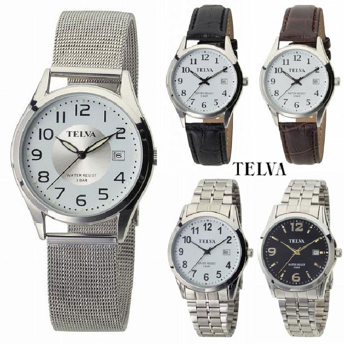 TELVA クレファー テルバ 薄型 アナログウオッチ メンズ 腕時計 日本製ムーブメント TE-AM184-WTS/TE-AM185-WTS/TE-AM186-WTS/TE-AM187 ...