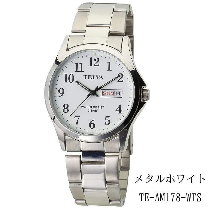 TELVA クレファー TELVA テルバ アナログウオッチ メンズ 腕時計 日本製ムーブメント 日付・曜日付 TE-AM176、TE-AM177、TE-AM180、TE-AM179、TE ...