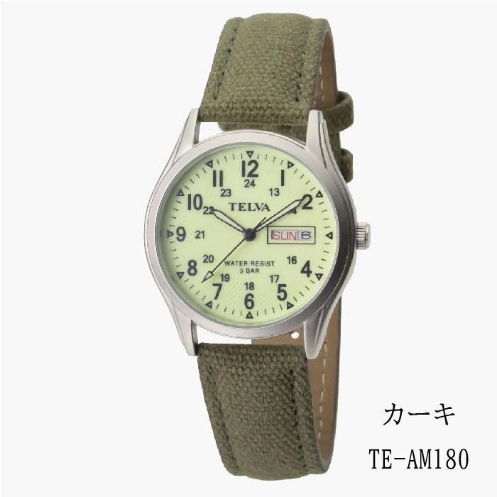 TELVA クレファー TELVA テルバ アナログウオッチ メンズ 腕時計 日本製ムーブメント 日付・曜日付 TE-AM176、TE-AM177、TE-AM180、TE-AM179、TE ...