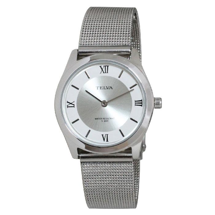 TELVA テルバ アナログ メタル メッシュバンド 2針 薄型 軽量 ウオッチ 6mm厚 レディース シルバー TEV-1419-SVS : 木馬家具 - 通販 - Yahoo!ショッピング