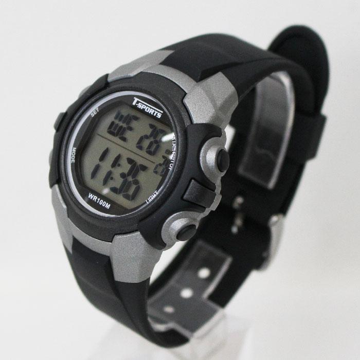 T-SPORTS クレファー ティースポーツ デジタルウオッチ 腕時計 ブラック TS-D228-BK/ブルー TS-D228-BL/ネイビー TS-D229-NV/レッド TS-D229 ...