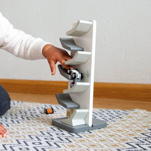 カースライダー おもちゃ 車 スロープトイ スロープ 木製 ジグザグレーストラック : tytry303013 : 木のおもちゃ もくぐるみ ...