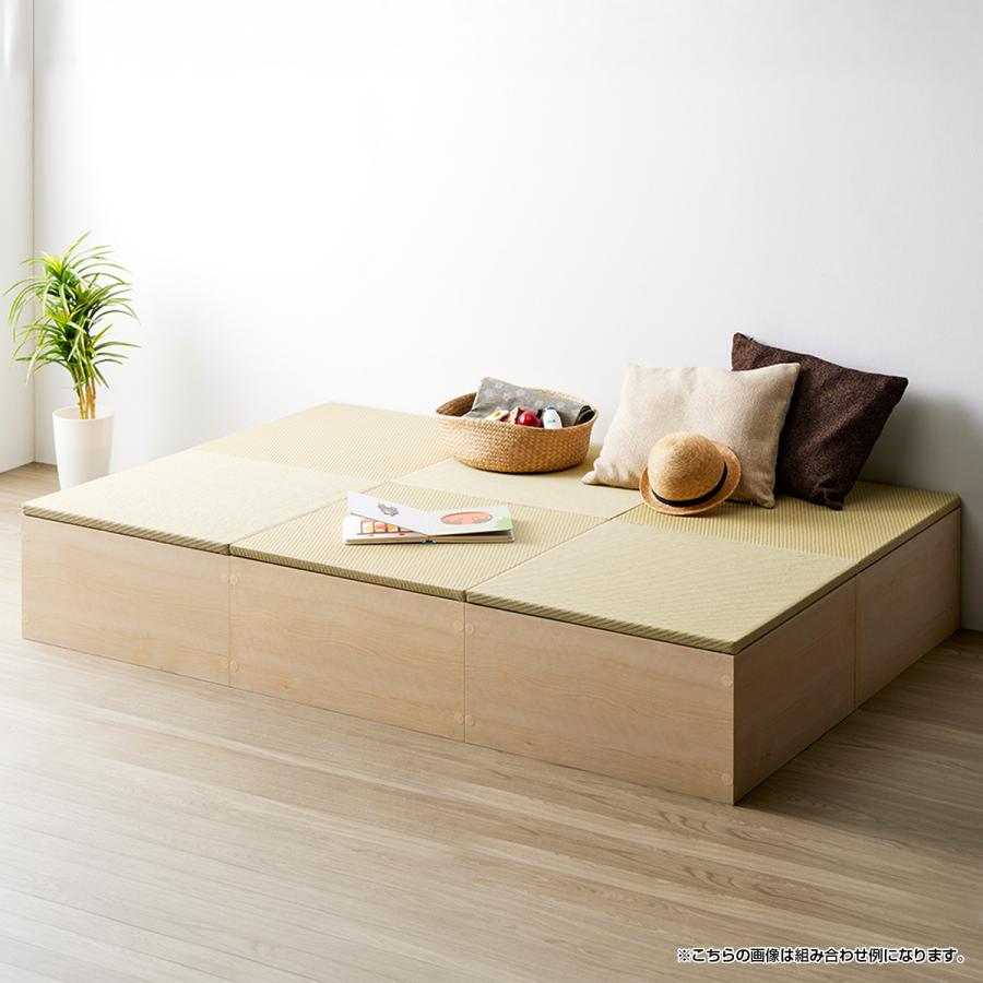 朝日木材加工 【配送無料】畳ボックス W592 D590 H315 畳 収納ボックス 木の収納ボックス 木製収納家具 木製家具 収納スペース 滑り止め 木目 掃除用具入れ AW ...