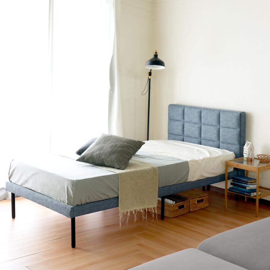 【配送無料】ロッフル ファブリックベッド シングル W1015 D2030 H885 ロッフルシリーズ ベッドフレーム 寝具 木製 木製家具 ブルー ナチュラル : 大川家具のモクカグ ...