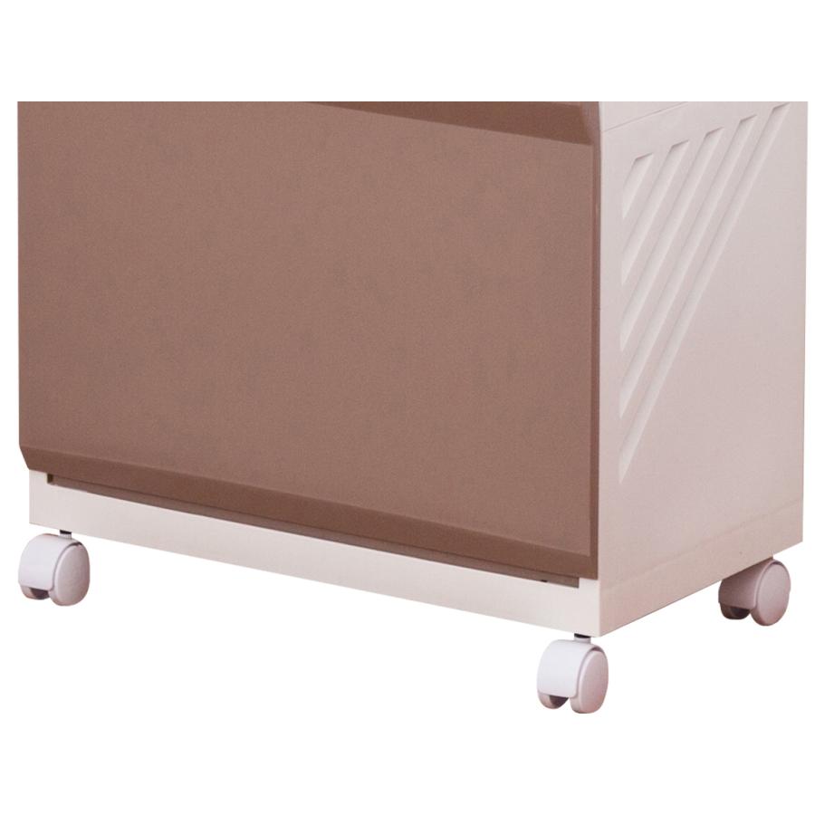 平和工業 配送無料 ランドリーボックス クレバン2段 W438 D287 H725 キャスター付き ランドリー収納 ランドリールーム リビング キッチン バスケット 収納家具 HW-LBCV2 ...