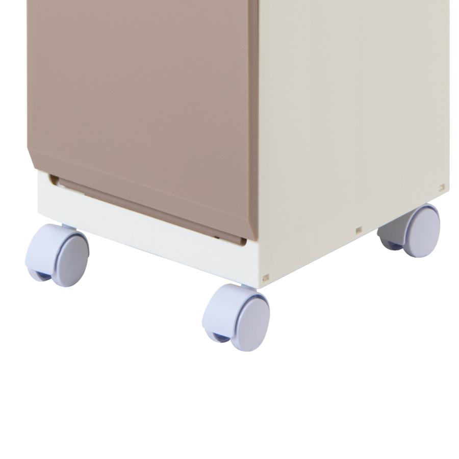 平和工業 配送無料 ランドリーボックス クレバン ハーフ2段 W220 D287 H725 クレバンシリーズ ランドリー収納 ランドリールーム 収納家具 キャスター付き HW-LBCV2H ...