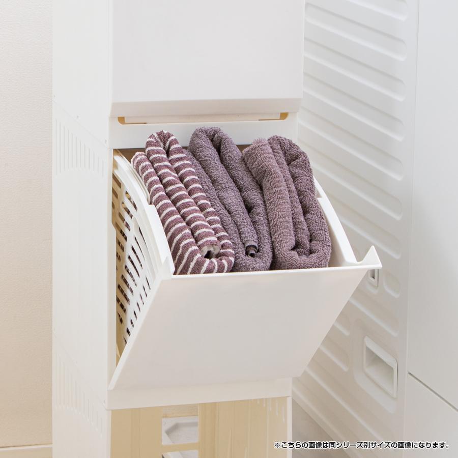 平和工業 配送無料 ランドリーボックス クレバン ハーフ2段 W220 D287 H725 クレバンシリーズ ランドリー収納 ランドリールーム 収納家具 キャスター付き HW-LBCV2H ...