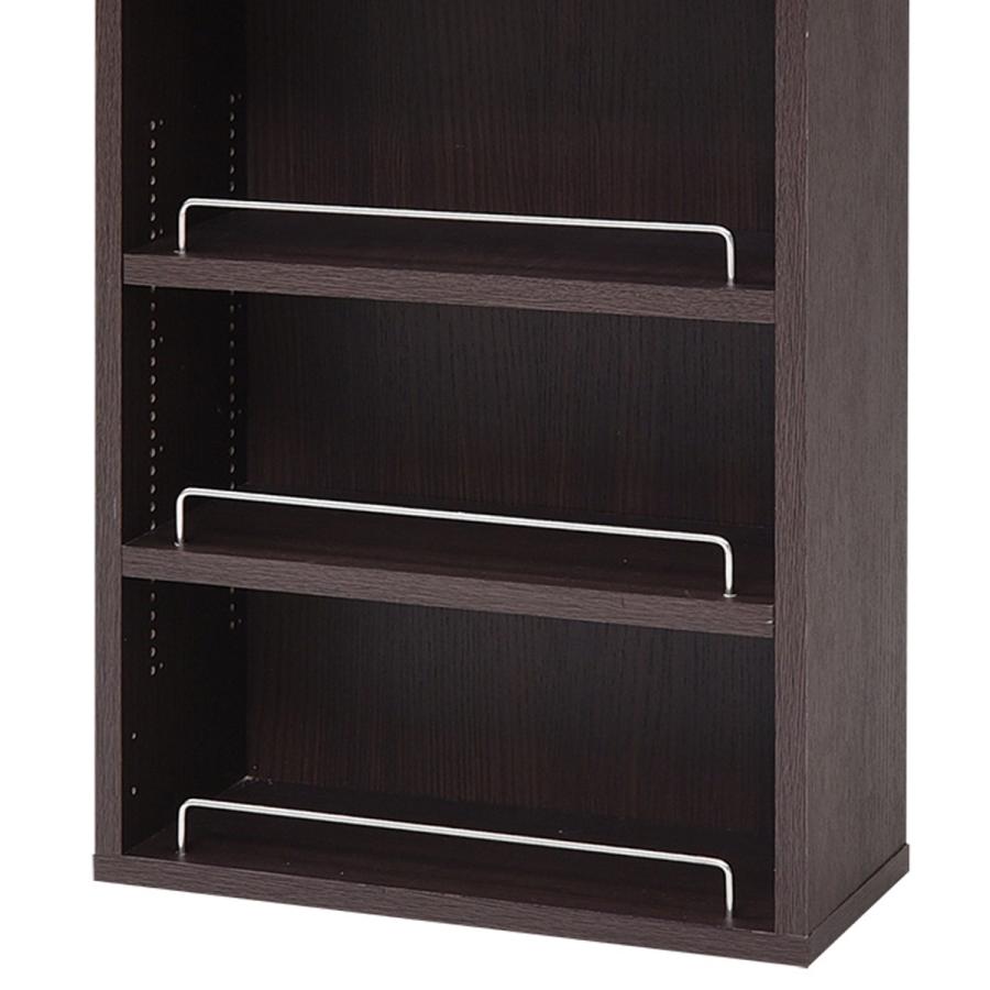 配送無料 薄型本棚 W415専用上置き W415 D165 H580-730 薄型本棚シリーズ 本棚 上置き本棚 ブックシェルフ オープンラック 収納家具 木製家具 JKP-FRM0103 ...