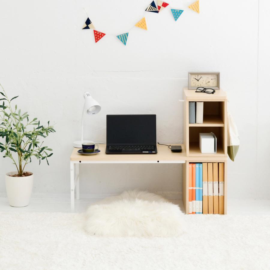 JK-PLAN 配送無料 デスク W950・1200 D450 H370・720・740 コンパクトデスク ハイデスク ローデスク 机 木製家具 お子様 大人 2Way ラウンド加工 JKP ...