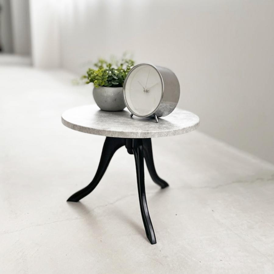 永井興産 配送無料 コーディサイドテーブル W300 D300 H525 サイドテーブル ミニテーブル 天然木 2WAY使用 海外インテリア マーブル/モルタル/ウッド NG-CTN3031 ...