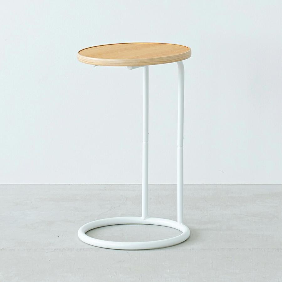 永井興産 【配送無料】ラウンドサイドテーブル ラテ W300 D300 H500 ラテシリーズ つくえ 机 木製家具 木のテーブル ラウンド天板 円形 軽量 小物置き NG-NK331RT ...