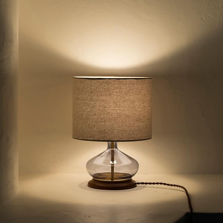 テーブルライト 1灯 ロレンシオ Lorencio 照明 おしゃれ 照明器具 間接照明 ルームライト 北欧 E26 布シェード ガラス : インテリアと雑貨のお店 モリーフ - 通販 ...