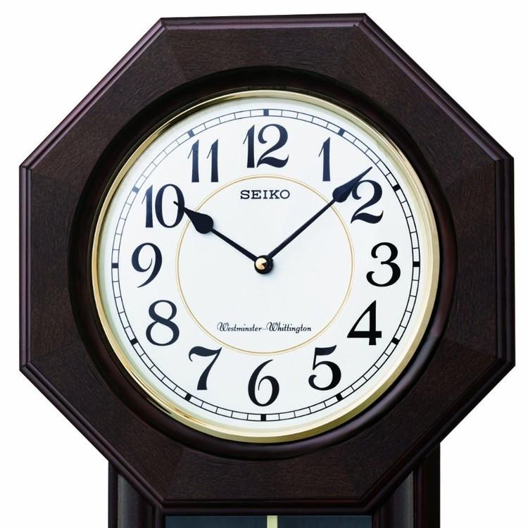 振り子時計 セイコー SEIKO RQ325B 壁掛け時計 おしゃれ 報時 チャイム 時報 壁時計 インテリア : c72rq325b ...