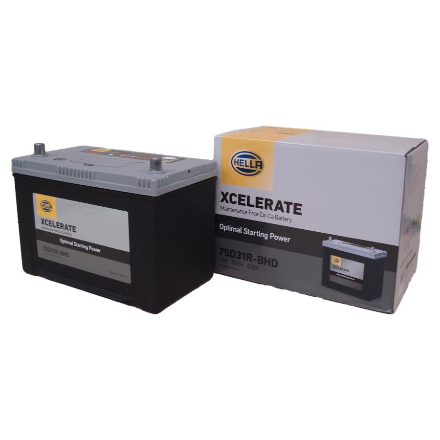 HELLA 75D31R 容量：75Ah（115D31R相当）充電制御車対応 バッテリー 密閉式 メンテナンスフリー 新品・未使用 国産車用 : バッテリーのニューエナジー - 通販 ...