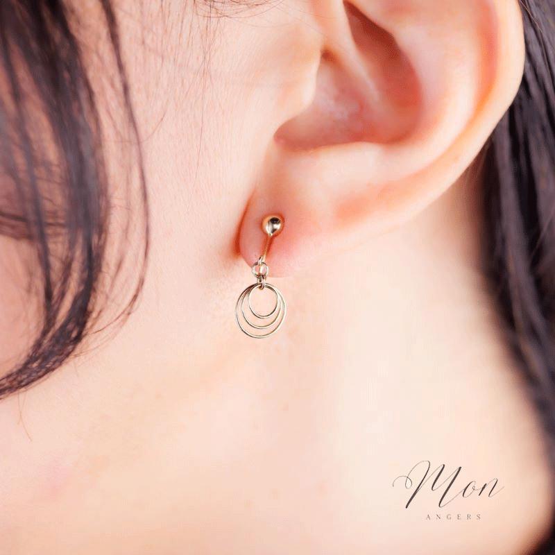 Lien イヤリング レディース シンプル 10金 K10 ゴールド プレゼント ギフト 記念日 誕生日 :lienearrings01:MON-angers - 通販 - Yahoo!ショッピング