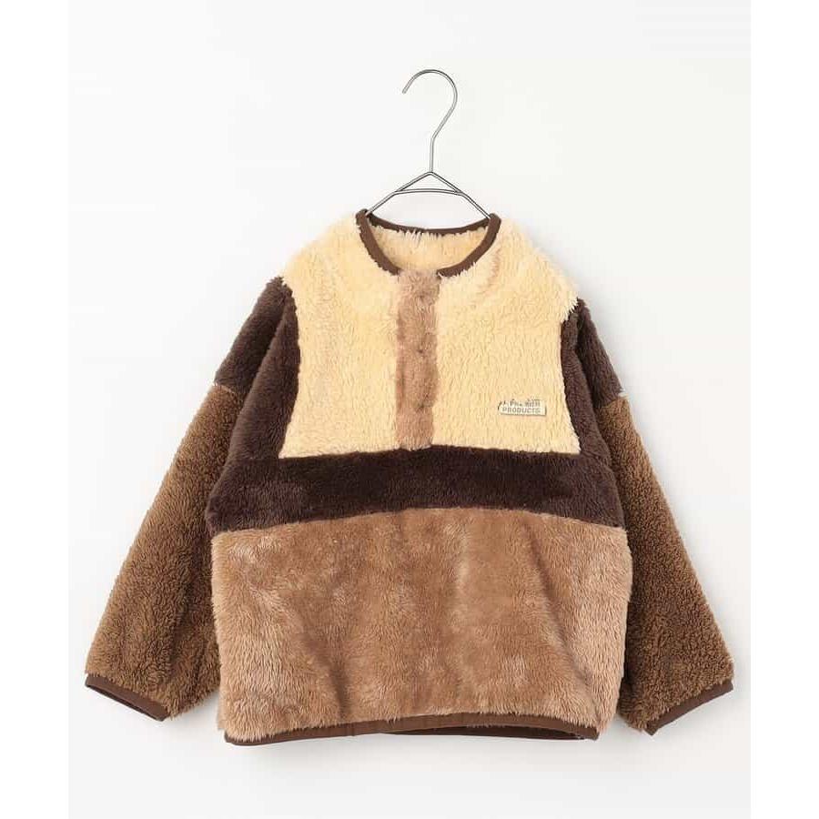 マルチカラー切替ファーフリースプルオーバー ベージュ 女の子 男の子 子供服 : monacoco - 通販 - Yahoo!ショッピング