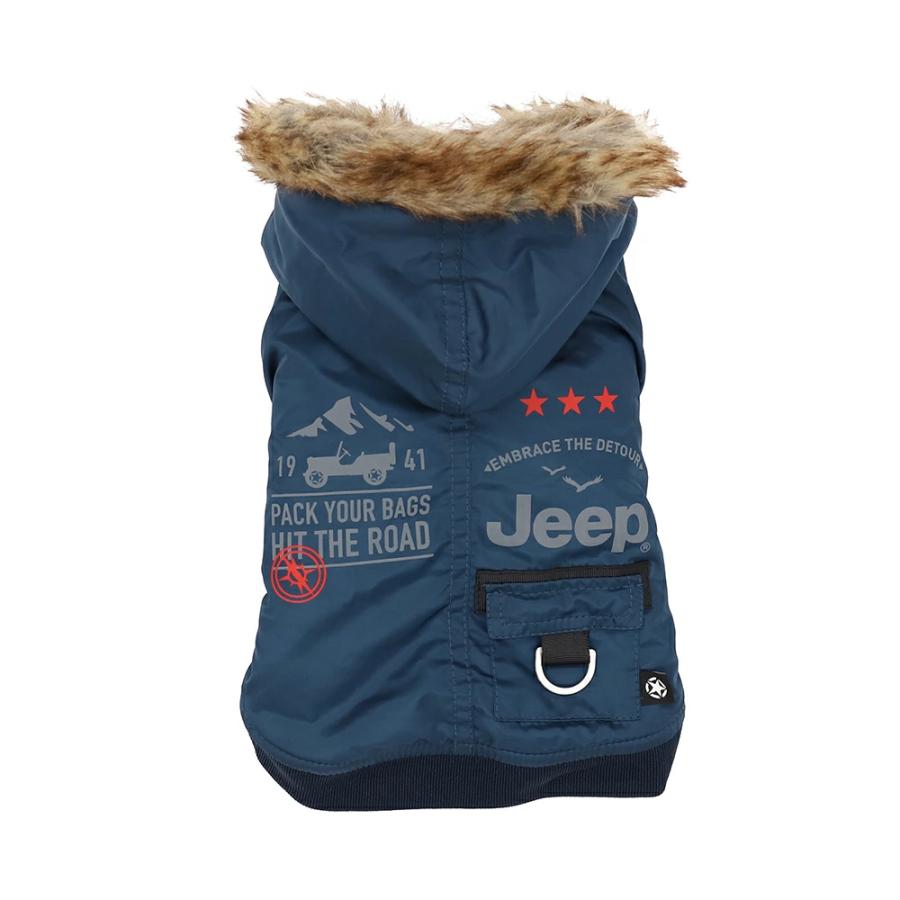 JEEPフライトジャケット ネイビー 小型犬|ジープ公式 犬 アウトドア お散歩 : ベルト専門店MONCREST - 通販 - Yahoo!ショッピング