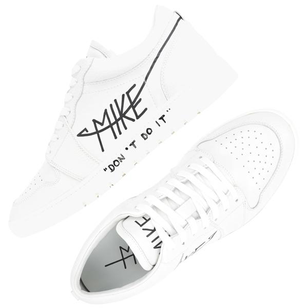 MIKE DON'T DO IT マイク ドント ドゥイット レースアップ レザー スニーカー/MKSH01001/MIKE01 WHITE ...