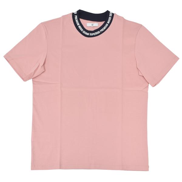P.M.D.S. ピーエムディーエス DIORIK FIT BASIC M/ネックロゴ Tシャツ/S25TS268 attitude pink neck blu navy ...