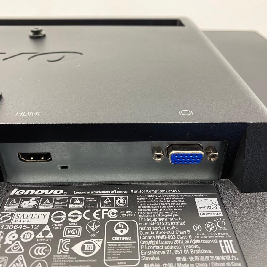 ThinkVision 中古モニター Lenovo LT2423 24インチ HDMI 液晶ディスプレイ : モニタヤ! - 通販 ...