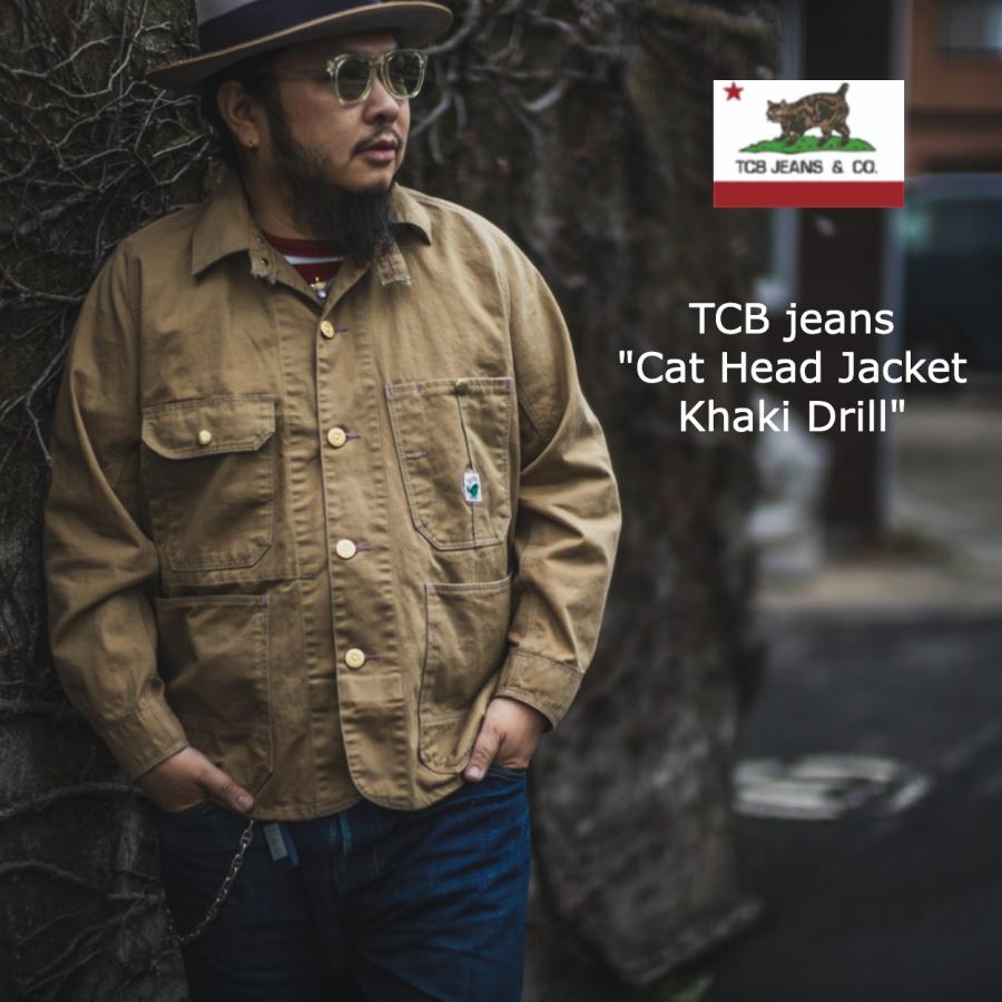 "Cat Head Jacket Khaki Drill" / TCB jeans TCBジーンズ カバーオール ラグランスリーブ ドリル : MONKEY WRENCH - 通販 ...