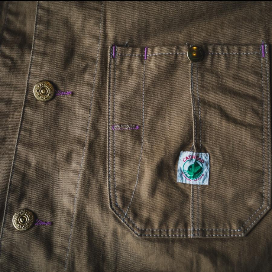 "Cat Head Jacket Khaki Drill" / TCB jeans TCBジーンズ カバーオール ラグランスリーブ ドリル : MONKEY WRENCH - 通販 ...