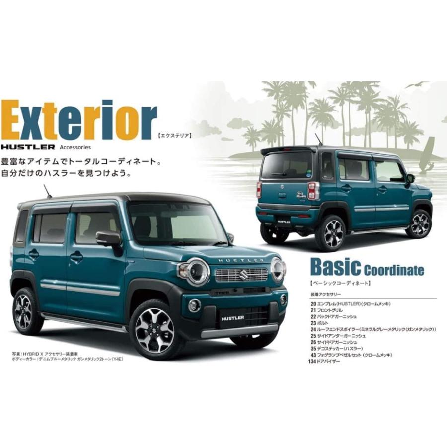 SUZUKI スズキ純正 ハスラー SUZUKI HUSTLER エンブレム HUSTLER スモークメッキ MR52S MR92S G X : b0c4shyz1v : monkeys ...