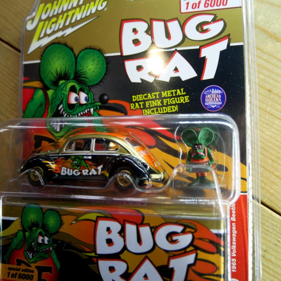 ジョニー ライトニング × ラット フィンク フォルクス ワーゲン タイプ1 RAT FINK 1965 VW Type 1 Rat Bug ...