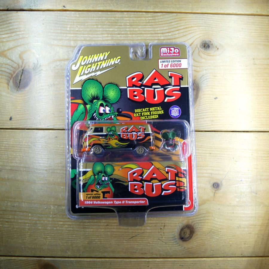 ジョニー ライトニング × ラット フィンク フォルクス ワーゲン タイプ2 RAT FINK 1964 VW Type 2 Rat Bus ...