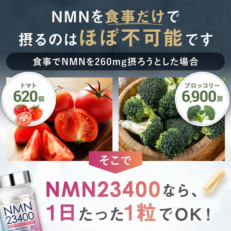 NMN サプリ サプリメント 23400mg 日本製 1粒260mg 高純度 100% 90カプセル 3本セット コエンザイムQ10 マルチビタミン 着色料不使用 : モノコーポレーション ...