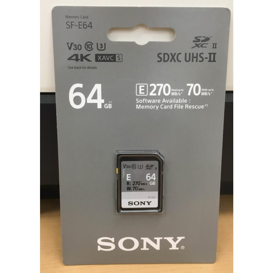 SONY SDカード 64GB デジカメ ゆうパケット発送 代引不可 ソニー SDXC UHS-II 4K対応 U3 V30 Class10 ...